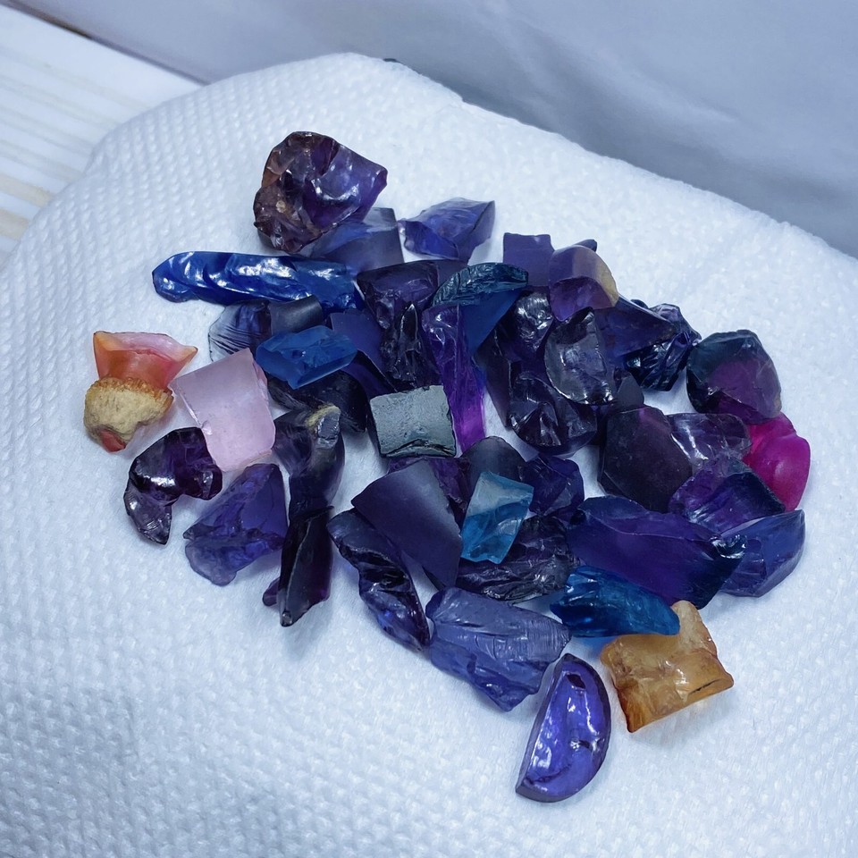 50 Ct Lot Beautiful Color Changing Alexandrite Rough Natural Loose ...