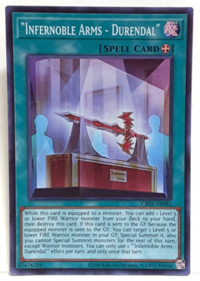 Yugioh Asiatique-Anglais Infernoble Arms - Durendal CR01-AE085 SR | eBay