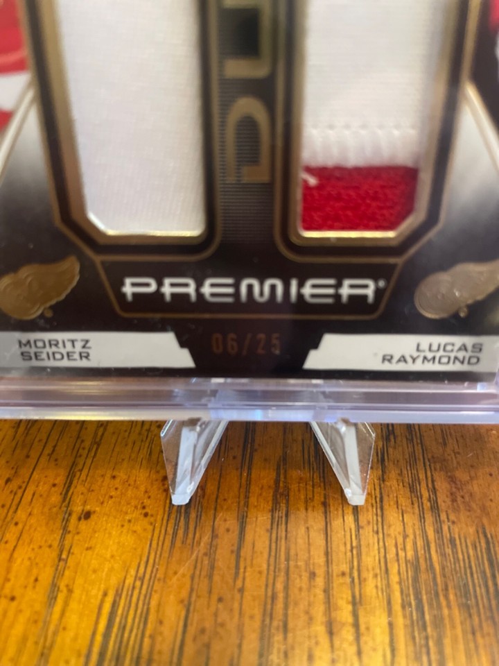 Upper Deck Premier DUOS MEGA PATCH Moritz Seider/ Lucas Raymond /25 # ...