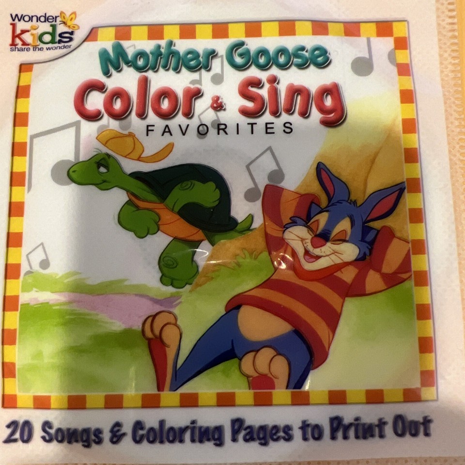 Mother Goose Color Sing 20 Songs & Coloring Pages to Print Out | eBay