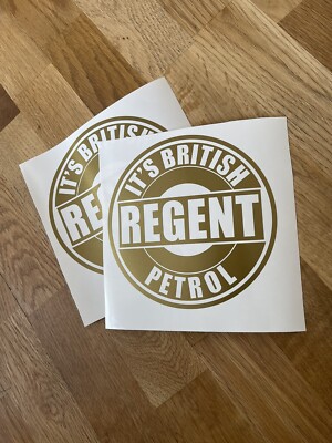 Regent Petrol Oil Fuel Can Sticker Decal For 2 Gallon Can Automobilia ...