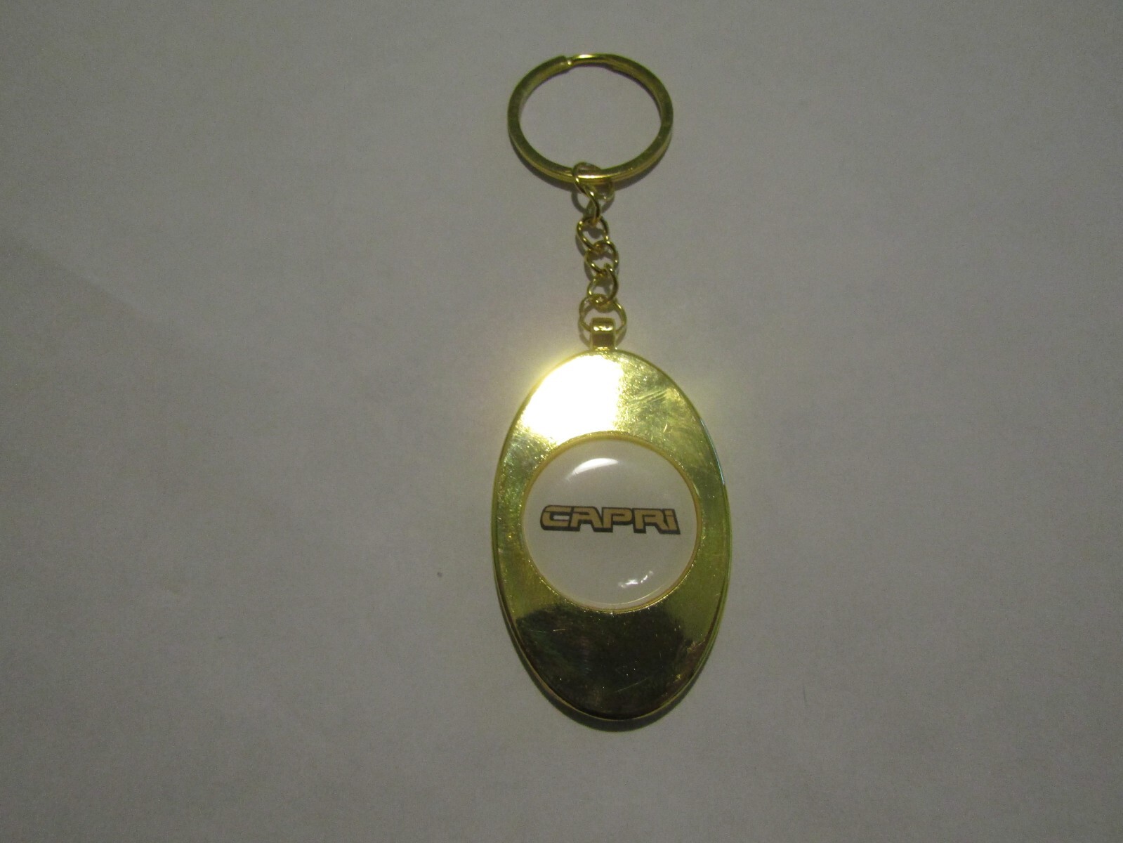 MERCURY CAPRI RS TURBO GT "CAPRI" BADGE EMBLEM LOGO KEYCHAIN KEYRING ...