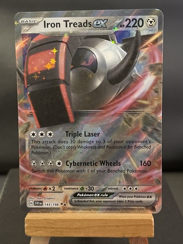 Pokemon Card Iron Treads EX 143/198 Scarlet & Violet Base Set Double ...