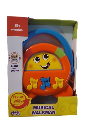 6" Colorful Baby Musical Walkman Toy, Light And Sound, 18+, Play ...