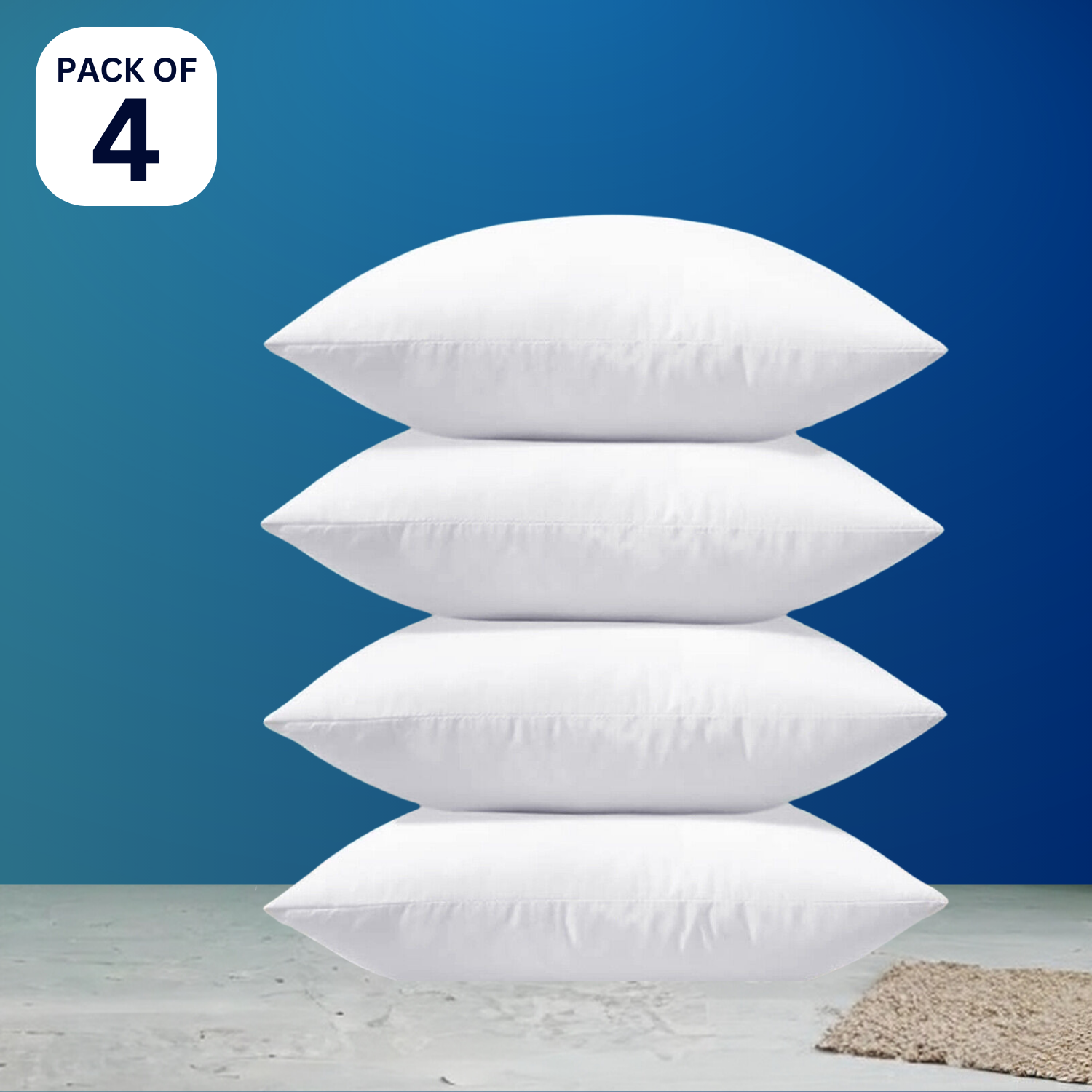 Cushion Pads Extra Deep Filled Hollow-Fibre Inner Filler Inserts ...