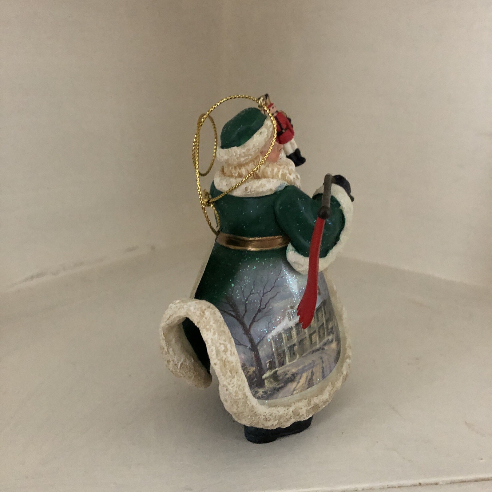 Thomas Kinkade Ashton Drake Santa Ornament Homestead House Nutcracker ...