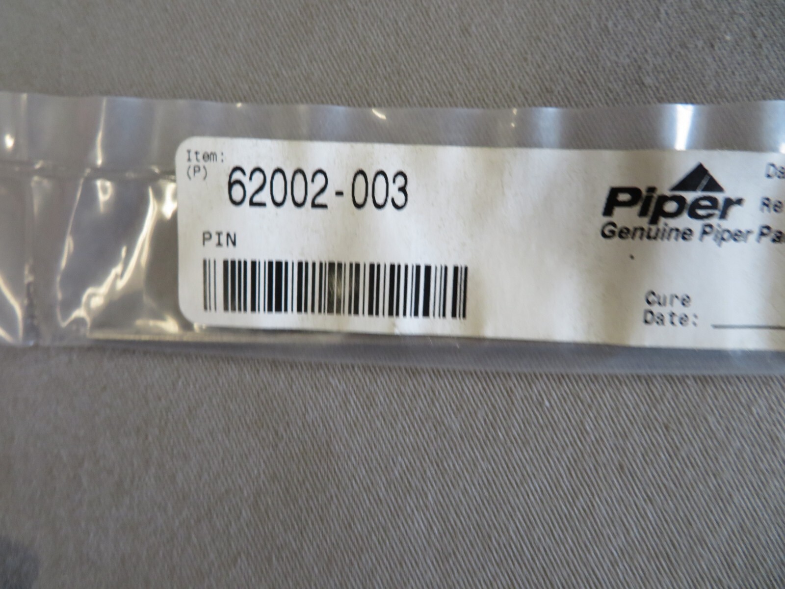 Piper Aircraft Hinge Pin, P/N 62002-003 (SMA) New Surplus | eBay