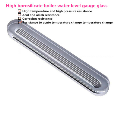 1Pc High Borosilicate Glass Boiler Water Level Gauge Glass with Groove ...