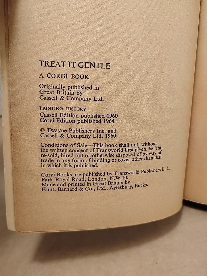 Treat it Gentle by Sidney Bechet 1964 1st Corgi Books Edition Vintage Paperback | eBay