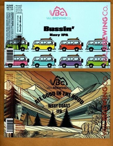 6 U.S.MICRO BEER LABELS VAIL VAIL CO | eBay