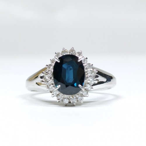 Jewelry Ring Sapphire 2.07ct Platinum 2324770 | eBay