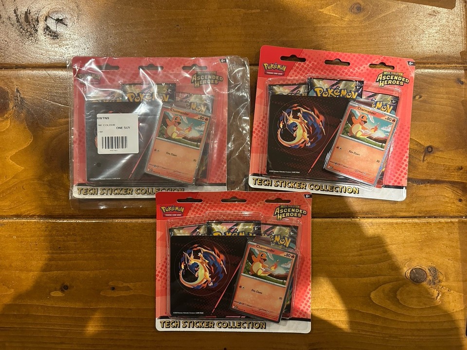 Pokemon TCG Ascended Heroes Tech Sticker Collection Bundle (33 packs ...