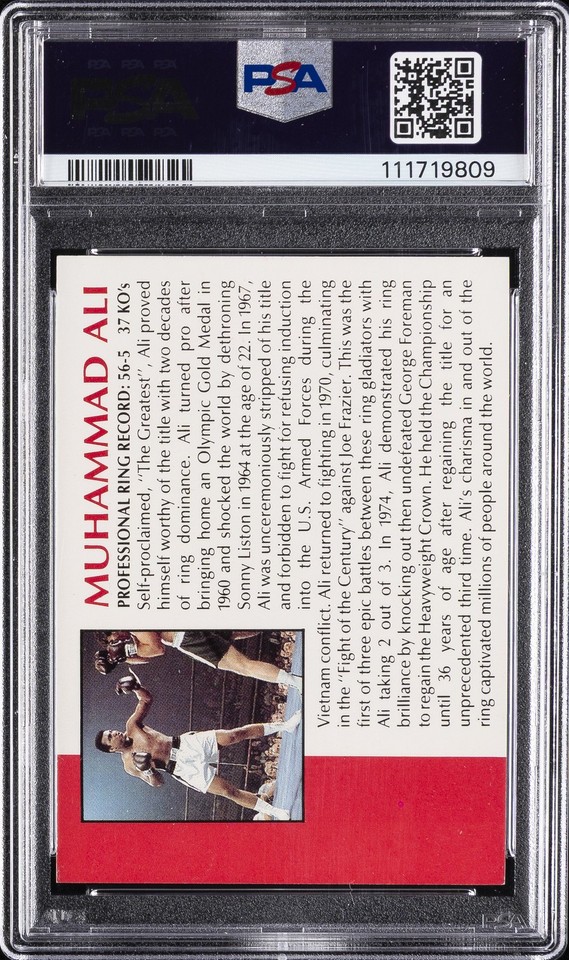 1991 AW SPORTS BOXING MUHAMMAD ALI PSA AUTHENTIC DNA AUTO AUTHENTIC | eBay