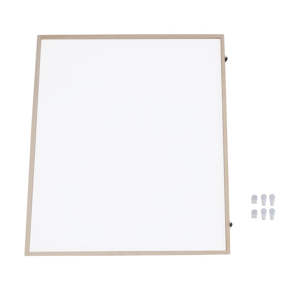 6 Tiers 50 Compartments Pine Wood Display Cabinet Modern Wall-mount ...