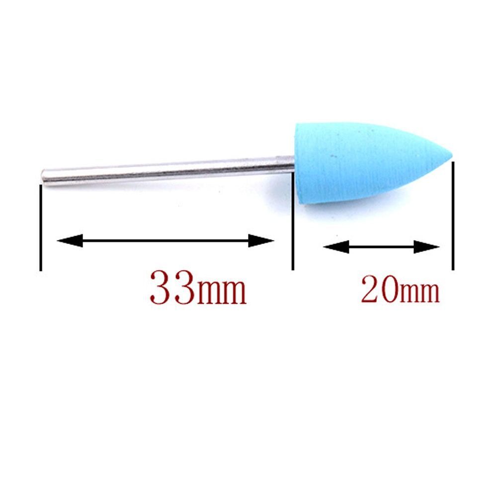 5PCS Silicone Rubber Grinding 2.35 Buffing Wheel Tapered Polishing Head ...