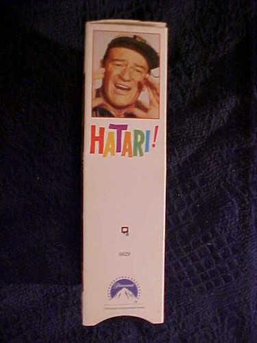 HATARI VHS 1961 Paramount Pictures 2 Tapes COLOR 158 Min. John Wayne ...