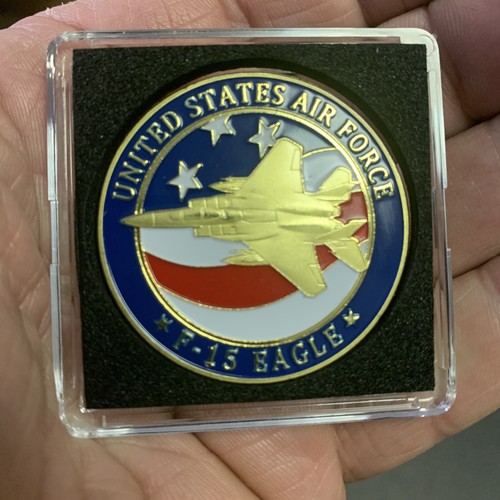F-15 EAGLE TACTICAL FIGHTER AIRCRAFT Jet Challenge Coin-US AIR FORCE ...