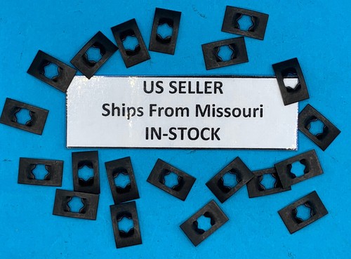 (Pack of 20) 3/16 Stud Size Flat Push On Retainer Nuts for Trim Molding ...