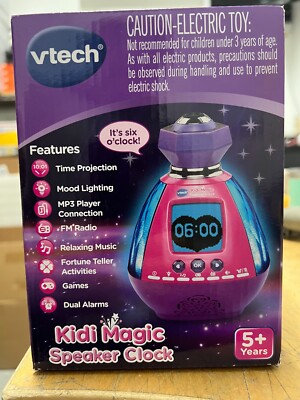VTech Kidi Magic Light Projector Speaker Clock with AC Adapter | eBay