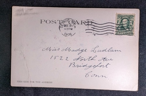 US Scott #300 Dederick Bros Squished Letter Puzzle 1906 Postcard ...
