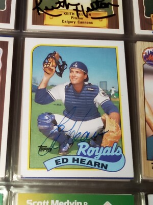 Ed Hearn Signed 1989 Topps Card 348 IP autograph Kansas City Royals | eBay