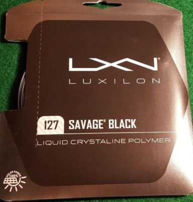 NEW LUXILON SAVAGE BLACK TENNIS STRING!!! | eBay