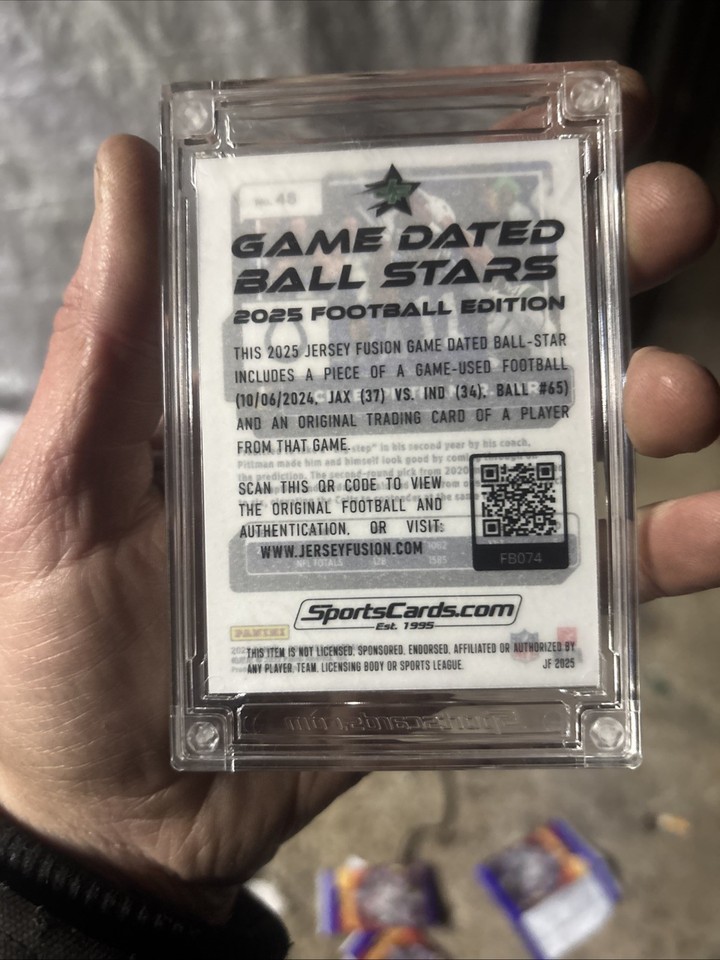 2024 Donruss Michael Pittman Game Used Ball Press Proof Seven Of 33 | eBay