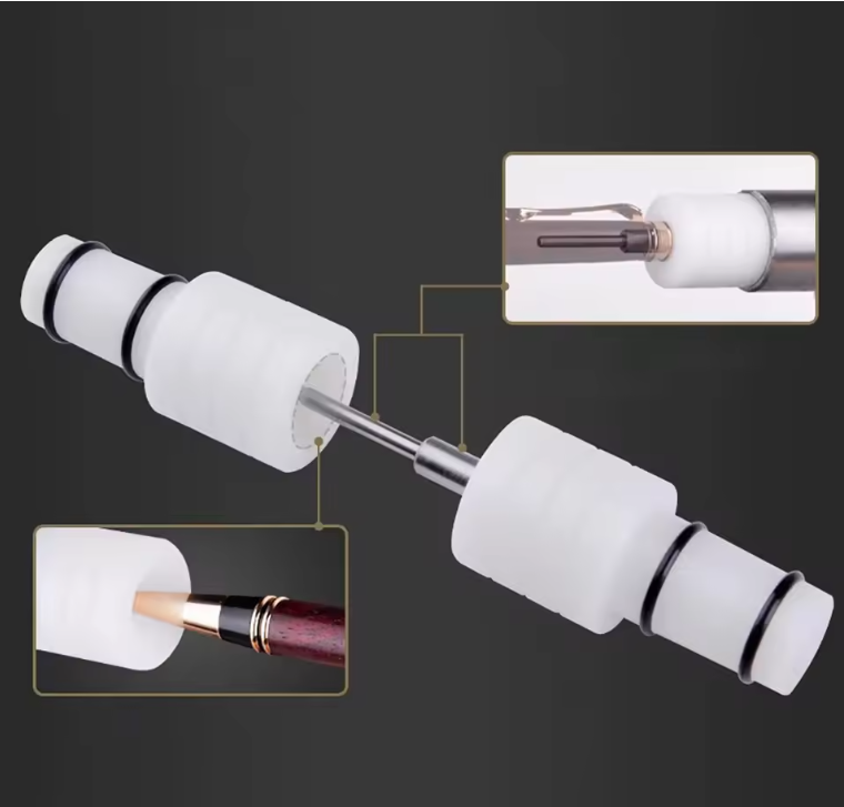 Assembly Pen Press Pen Parts Assembly in the Process of Woodworking Pen ...