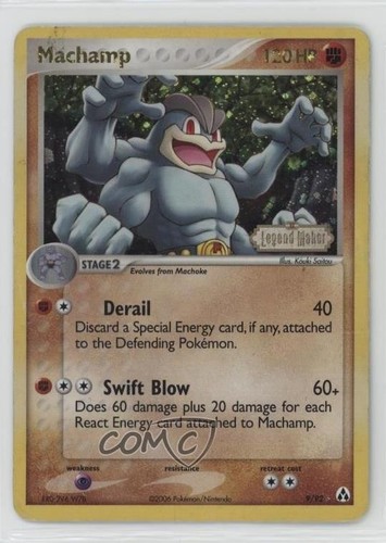 Machamp Reverse Foil Pokemon EX Legend Maker #9 2006 | eBay