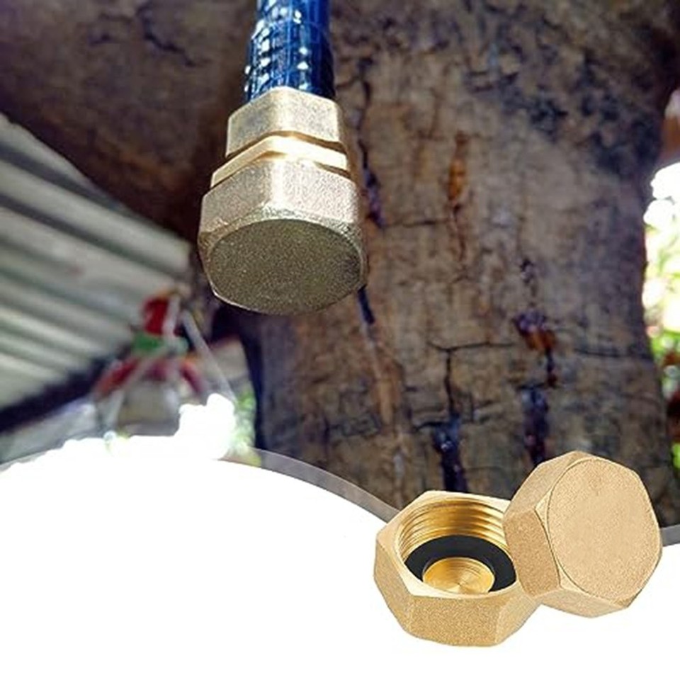 Brass Blanking Cap Brass Pipe End Cap Prevents Water Leaks Resists ...