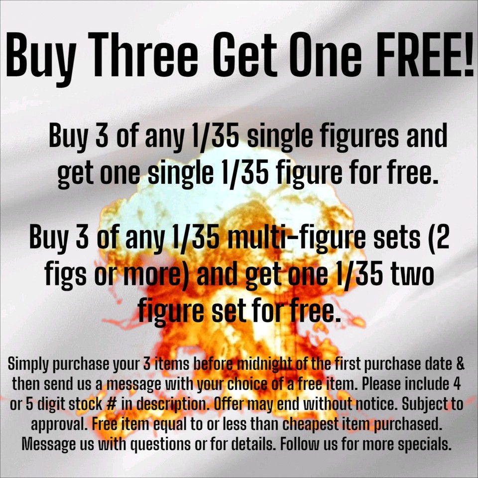 •1/35 Resin Figure WW2 US Tank or M8 Crew Pointing (2 Fig Set) Model ...