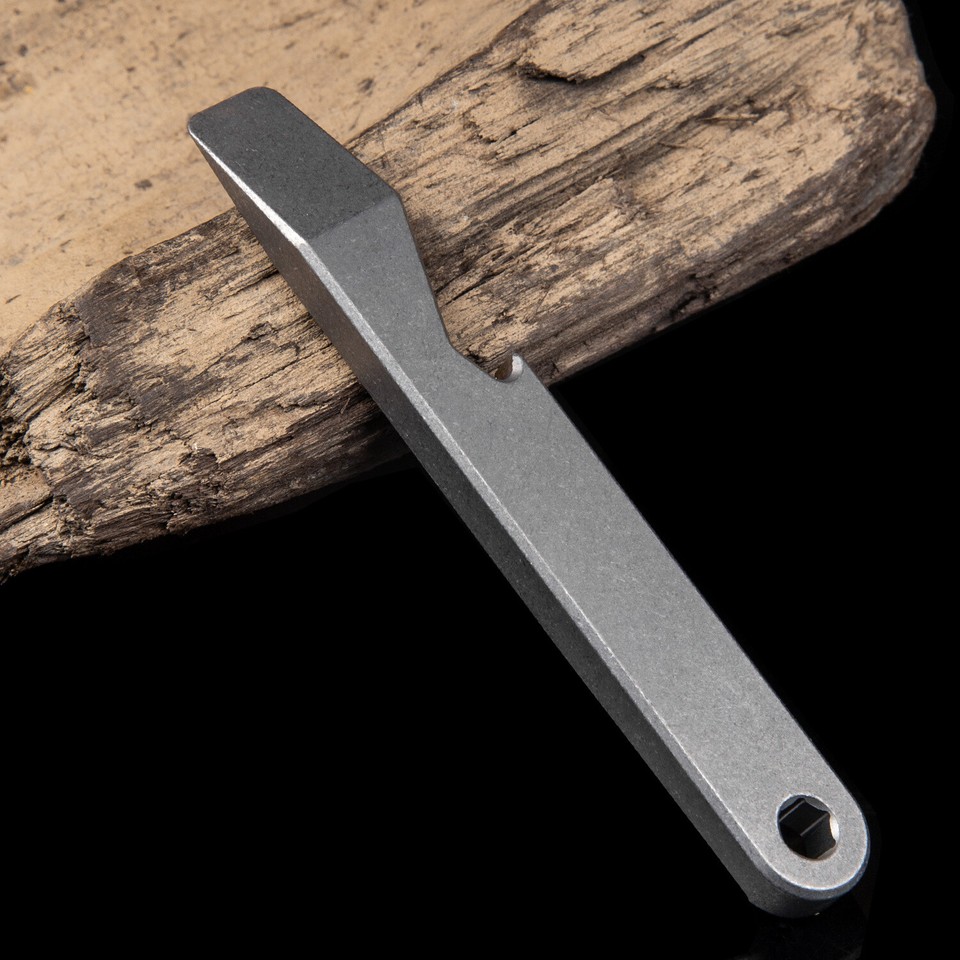 Titanium Alloy Pocket Pry Bar Crowbar Opener Portable Outdoor EDC Multi ...