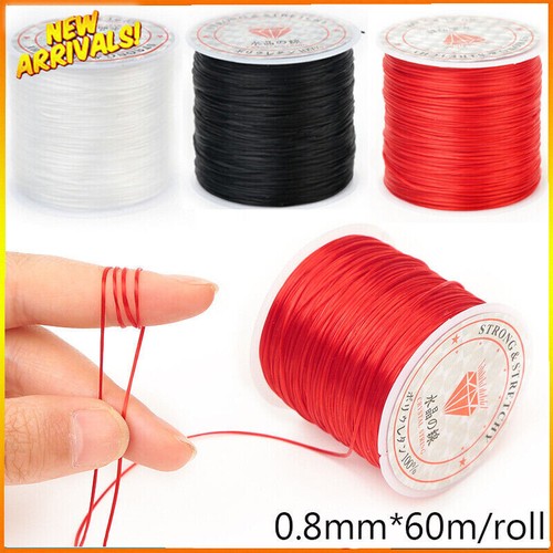 Strong Elastic Stretchy Beading Thread Cord 60m Bracelet String for DIY ...