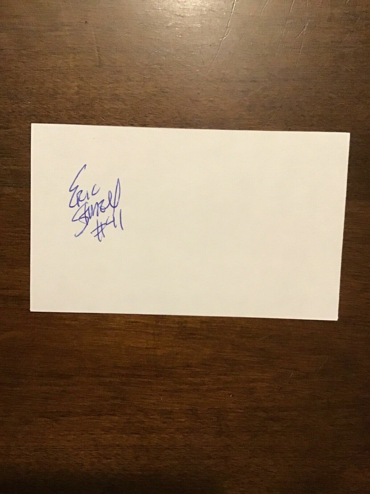 ERIC STENZEL - MINNESOTA FOOTBALL - AUTHENTIC AUTOGRAPH SIGNED - A9825 ...