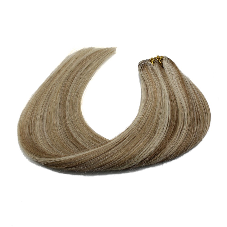 Full Head Double Weft Sew in Weft Hair Extensions Weave Real Human Hair ...