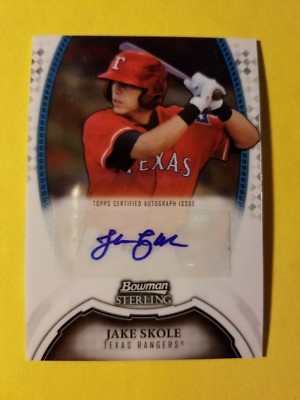 JAKE SKOLE (SP) RC AUTOGRAPH AUTO #BSP-JK TEXAS RANGERS * 2011 BOWMAN ...