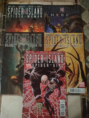 Spider Island Tie In Lot Of 5 Spider-Girl #2 Spider-Woman #1 Herc #8 ...