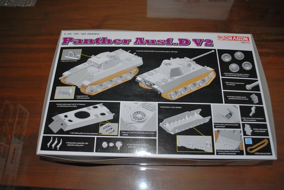 1/35 Dragon 6622, Panzerkampfwagen V Panther V2, alles OVP und ...