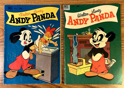 Walter Lantz ANDY PANDA #16 and #17 Dell Comics 1953 Golden Age ...