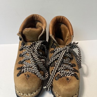 VTG Kinney Colorado Mountaineering Hiking Boots Tan Suede Italy Men's ...