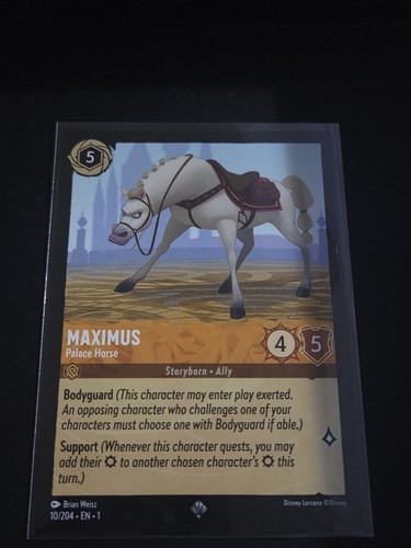Maximus Palace Horse COLD FOIL 10/204 - The First Chapter Lorcana | eBay