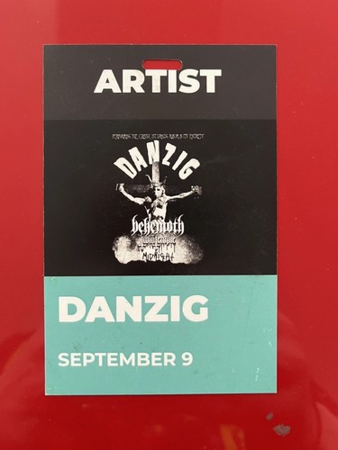 Danzig Backstage Pass Laminate Vintage Anniversary Tour Behemoth Twin ...
