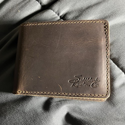Saddleback Leather BIFOLD WALLET Dark Coffee Brown DCB | eBay