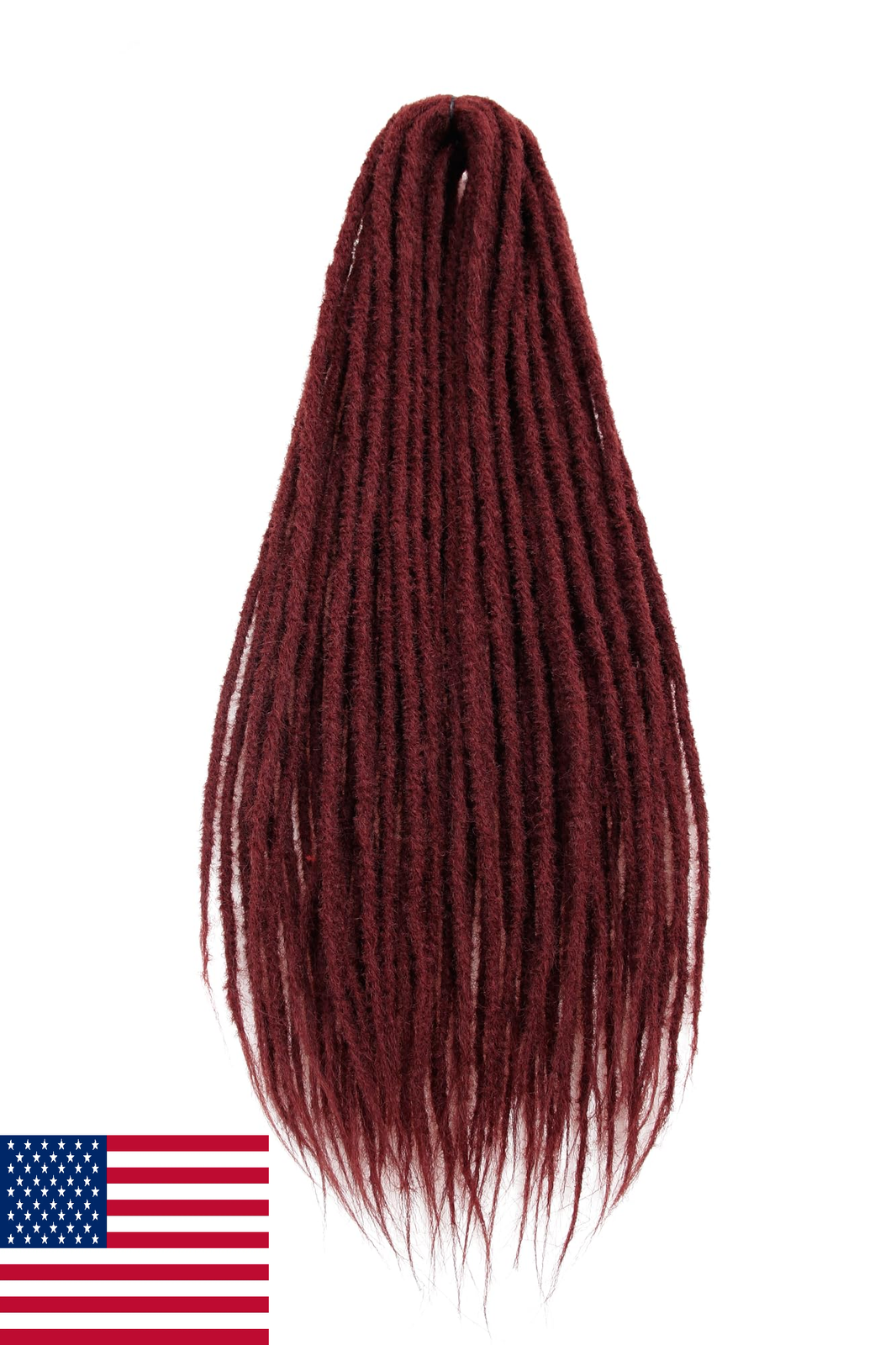 20 Strands 24" Burgundy Dreadlock Extensions Dread Locs Crochet Hair ...