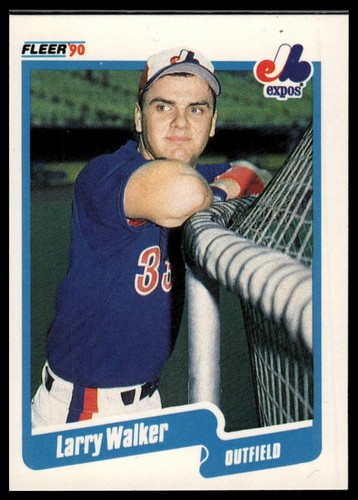 1990 Fleer #363 Larry Walker | eBay