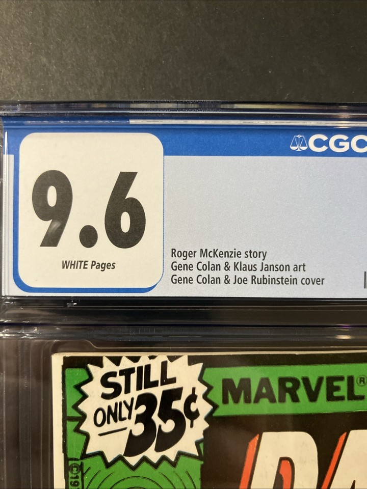 Daredevil #156 1979 CGC 9.6 White Pages High Grade Avengers Newsstand ...