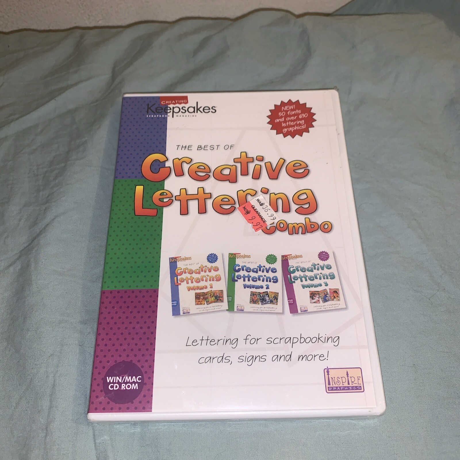 Font Lettering Combo, by Creative Keepsakes Vols 1,2&3 Win-Mac CD NEW ...