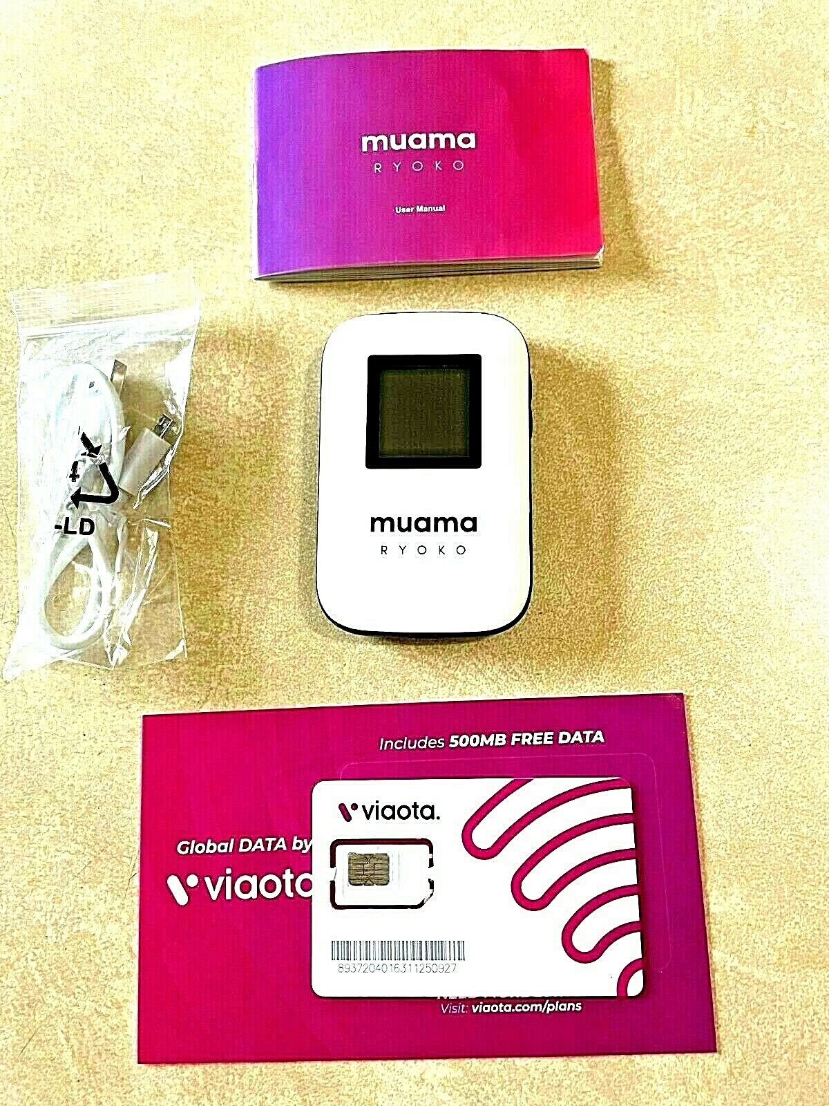 Muama Ryoko 4G-LTE Mobile Broadband Portable Wireless White WiFi Router ...