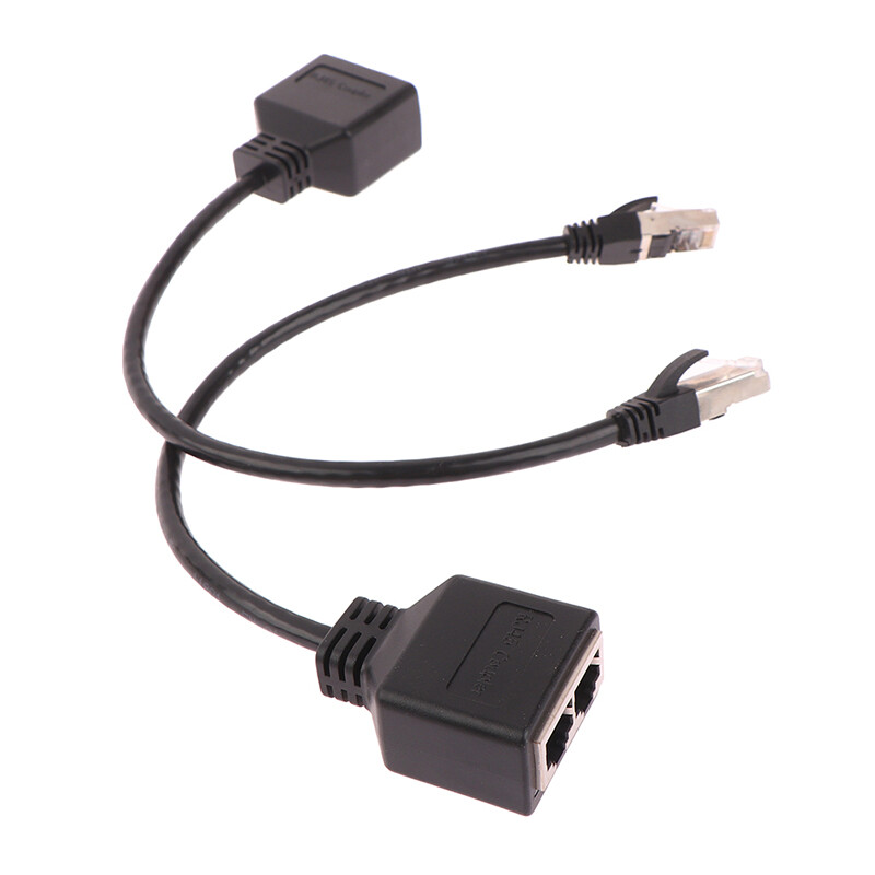 Ethernet Splitter RJ45 1 Male to 2 Female LAN Ethernet Cable Splitter ...