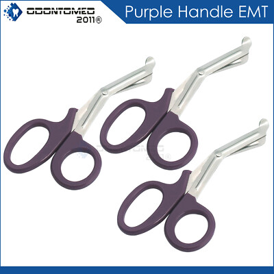 3 Purple Utility Scissors EMT/EMS Shears Bandage Paramedic Nurse ...